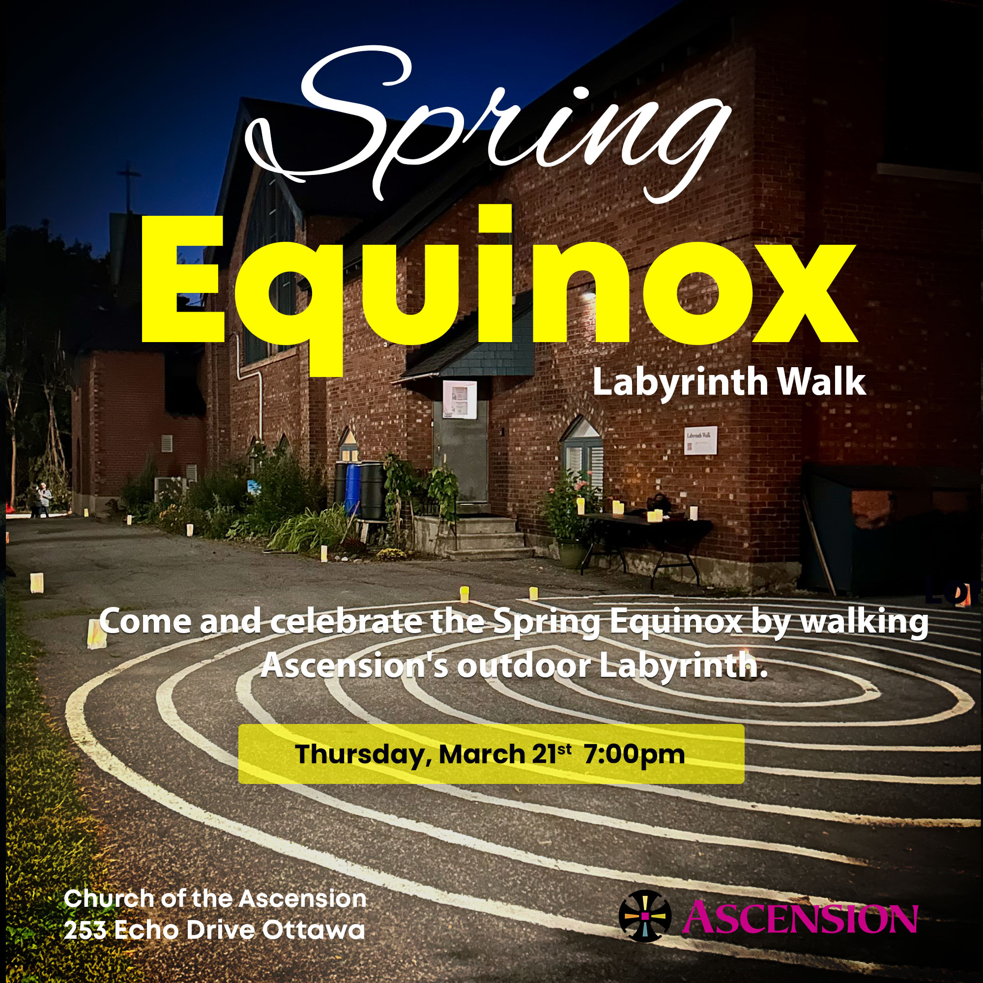 Spring Equinox Labyrinth Walk – Church of the Ascension
