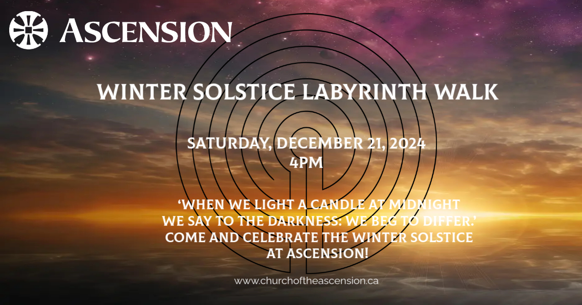 Winter Solstice Labyrinth Walk - Saturday, December 21 – Church of the ...